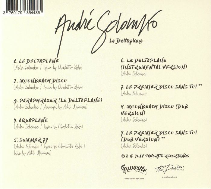Andre SOLOMKO - Le Deltaplane CD at Juno Records.