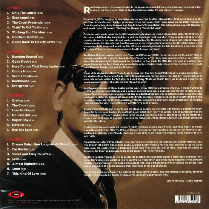 Roy ORBISON - Running Scared Vinyl at Juno Records.