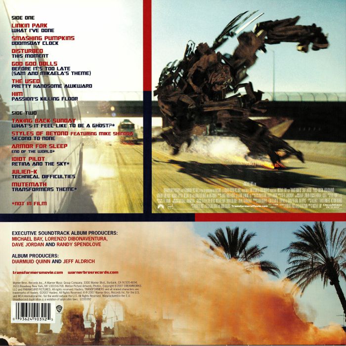 VARIOUS Transformers: The Album (Soundtrack) (Record Store Day 2019 ...