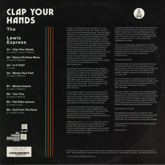 The LEWIS EXPRESS - Clap Your Hands Vinyl at Juno Records.