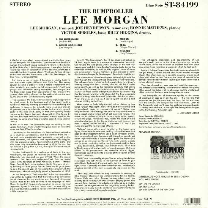 Lee MORGAN - The Rumproller Vinyl at Juno Records.