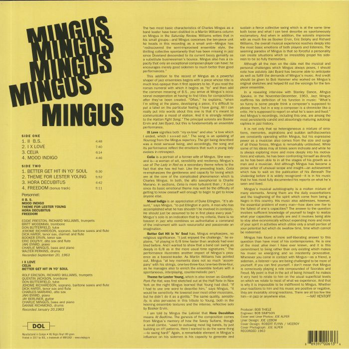 Charles MINGUS - Mingus Mingus Mingus Mingus Mingus (reissue) Vinyl at ...