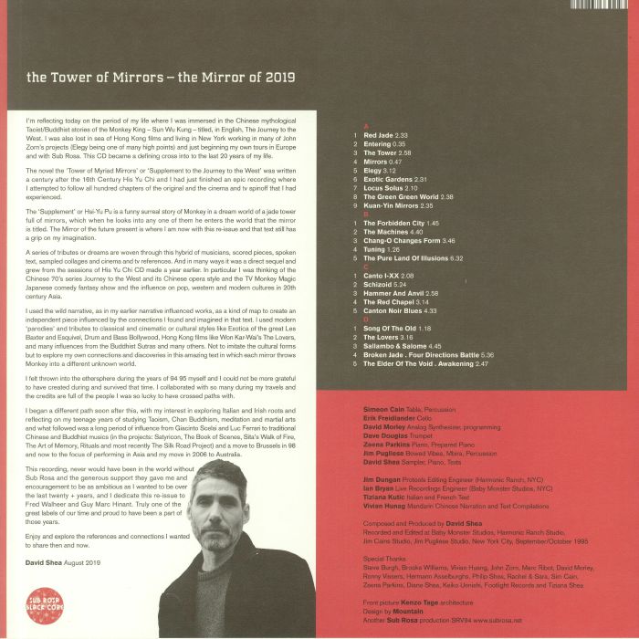 David SHEA - The Tower Of Mirrors Vinyl at Juno Records.