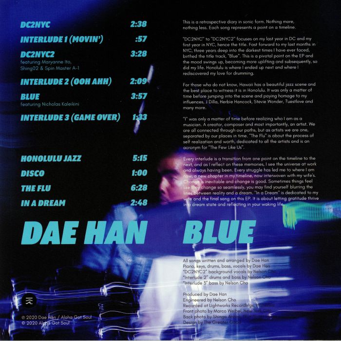 Dae HAN - Blue Vinyl at Juno Records.