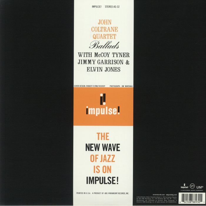 JOHN COLTRANE QUARTET/McCOY TYNER/JIMMY GARRISON/ELVIN JONES - Ballads ...