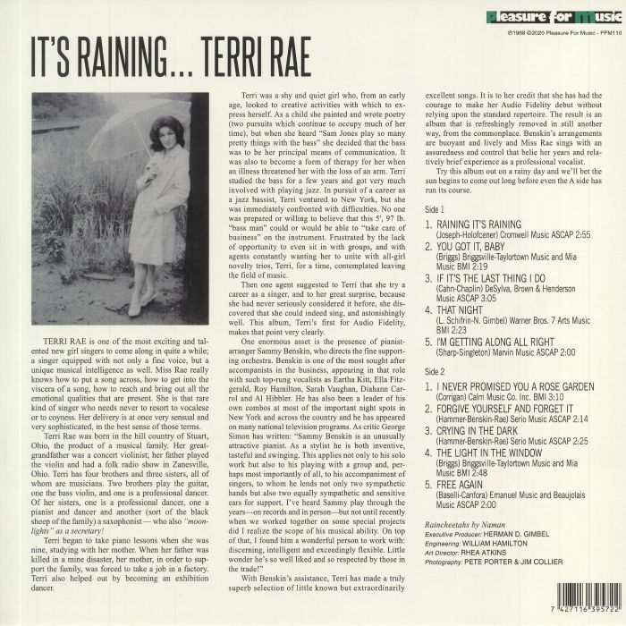 Terri RAE - It s Raining (reissue) Vinyl at Juno Records.