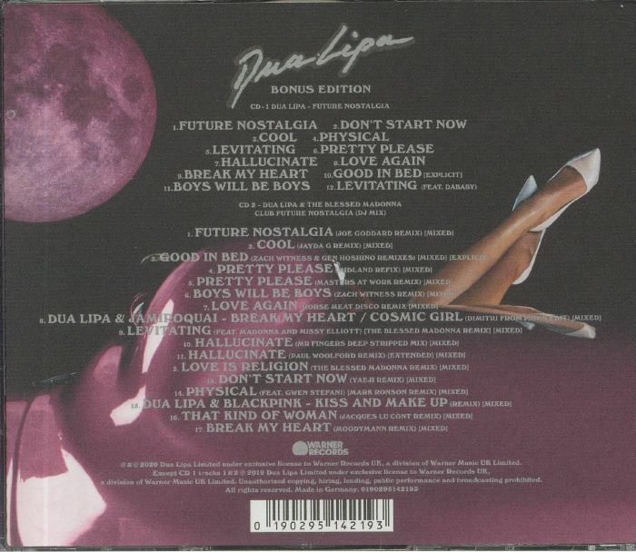 Dua LIPA - Future Nostalgia (Bonus Edition) CD at Juno Records.