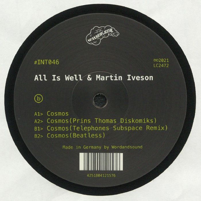 ALL IS WELL/MARTIN IVESON - Cosmos Vinyl at Juno Records.