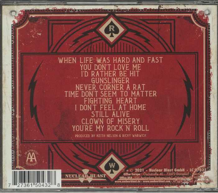 Ricky WARWICK - When Life Was Hard & Fast CD at Juno Records.