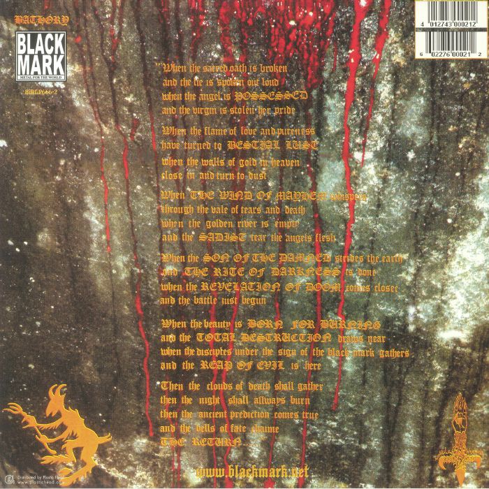 BATHORY - The Return Vinyl at Juno Records.