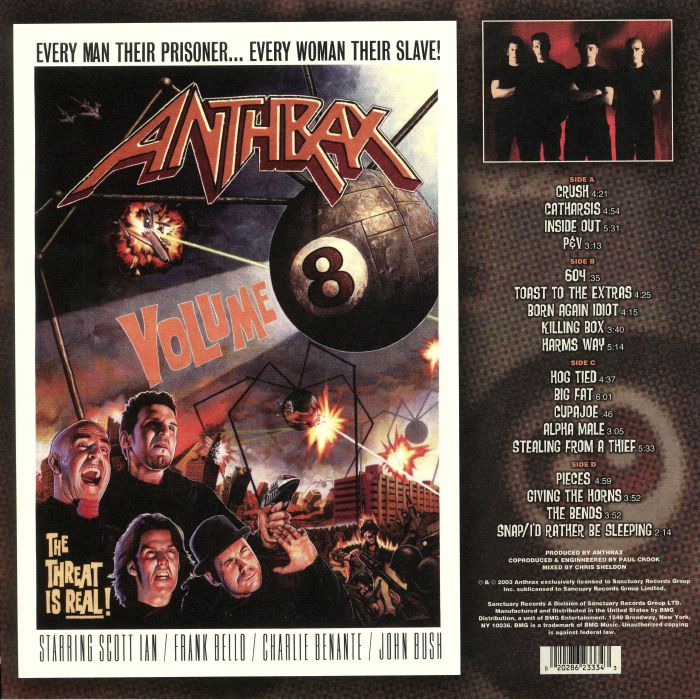 ANTHRAX - Volume 8: The Threat Is Real (reissue) Vinyl at Juno Records.