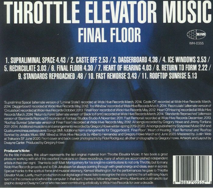 THROTTLE ELEVATOR MUSIC - Final Floor CD at Juno Records.