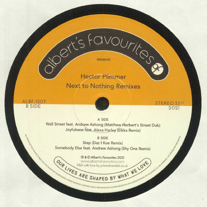 Hector PLIMMER - Next To Nothing Remixes Vinyl at Juno Records.