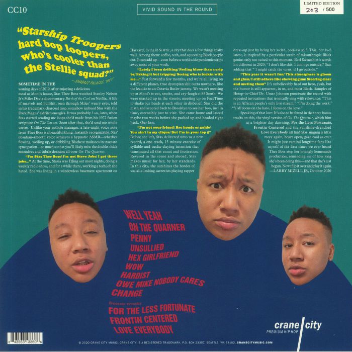 STAS THEE BOSS - On The Quarner Vinyl at Juno Records.