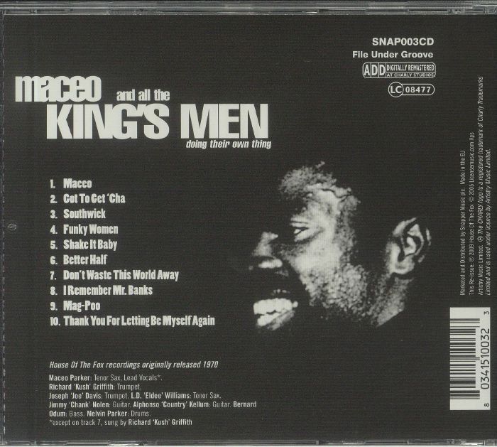 MACEO & ALL THE KING S MEN - Doing Their Own Thing CD at Juno Records.