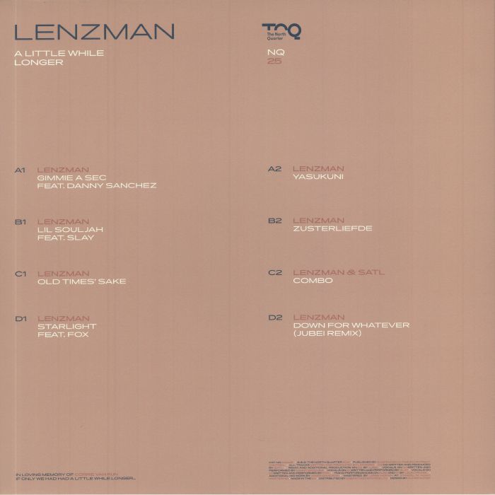 LENZMAN - A Little While Longer Vinyl at Juno Records.