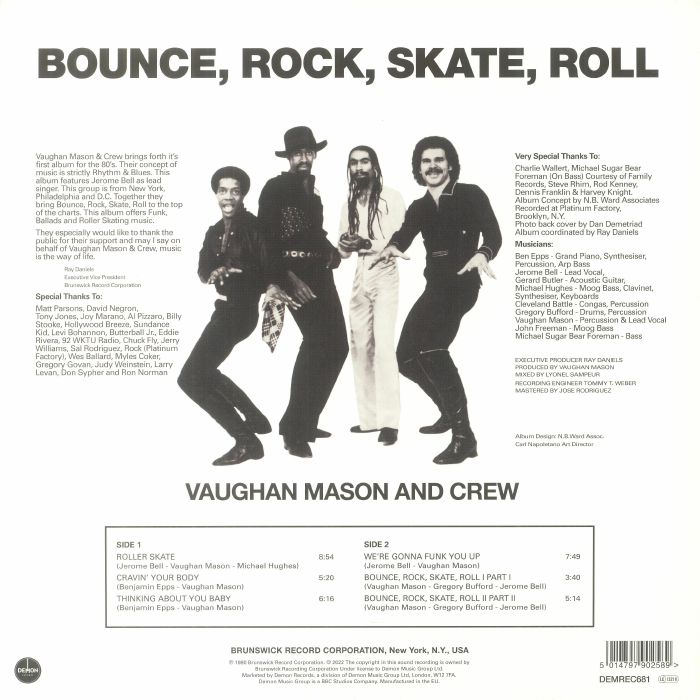 Vaughan MASON & CREW - Bounce Rock Skate Roll Vinyl at Juno Records.