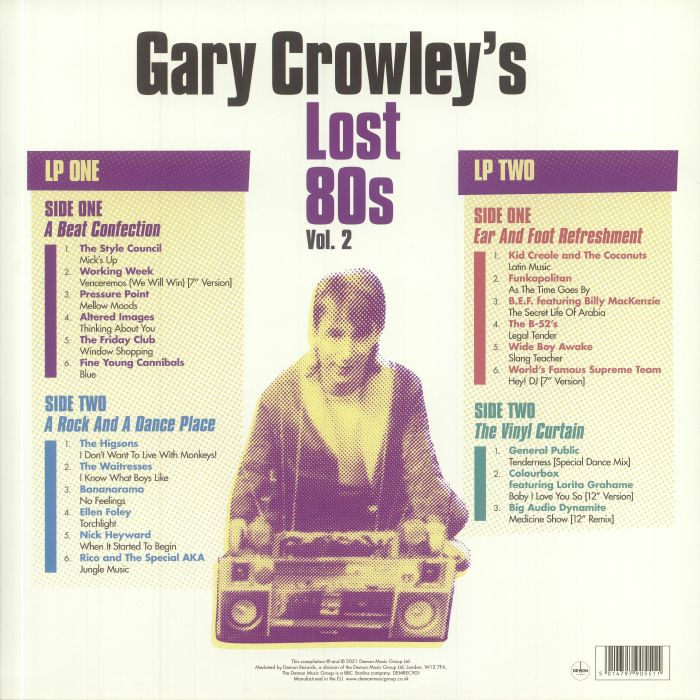 Gary CROWLEY/VARIOUS - Lost 80s Vol 2: 21 More Diverse & Eclectic ...