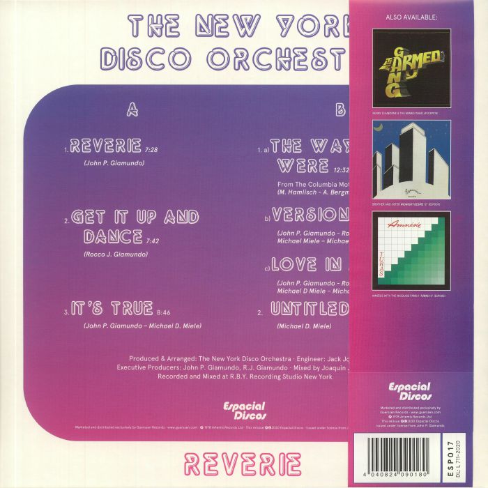 The NEW YORK DISCO ORCHESTRA - Reverie (reissue) Vinyl at Juno Records.