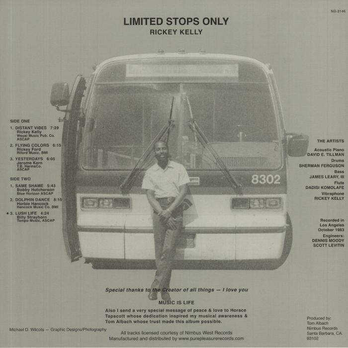 Rickey KELLY - Limited Stops Only (remastered) Vinyl at Juno Records.