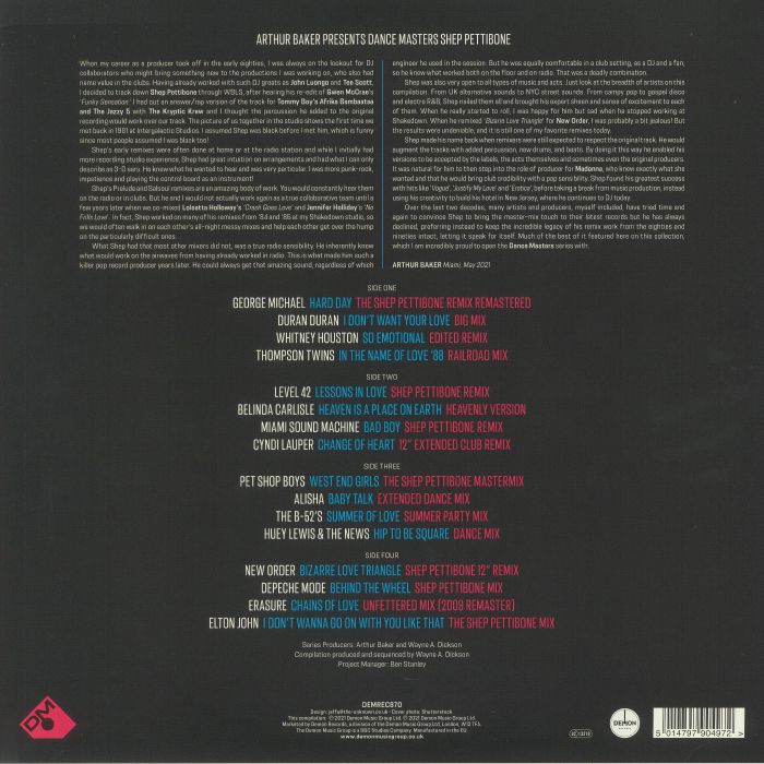 Arthur BAKER/SHEP PETTIBONE/VARIOUS - Arthur Baker Presents Dance ...