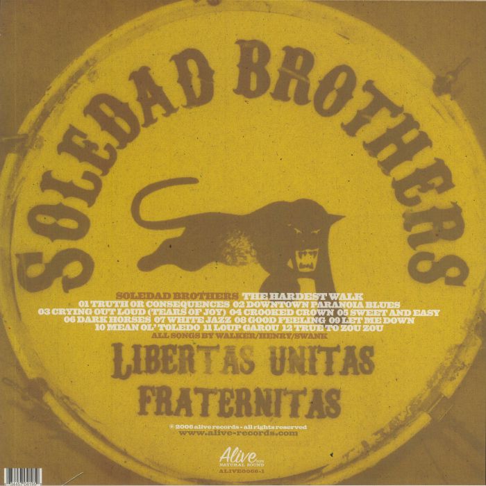 SOLEDAD BROTHERS - The Hardest Walk Vinyl at Juno Records.