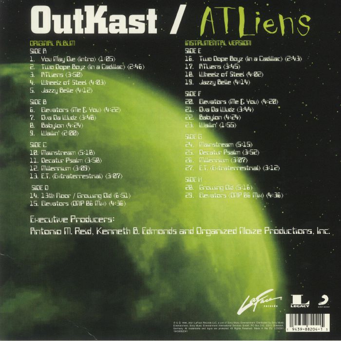 OUTKAST - Atliens (25th Anniversary Deluxe Edition) Vinyl at Juno Records.