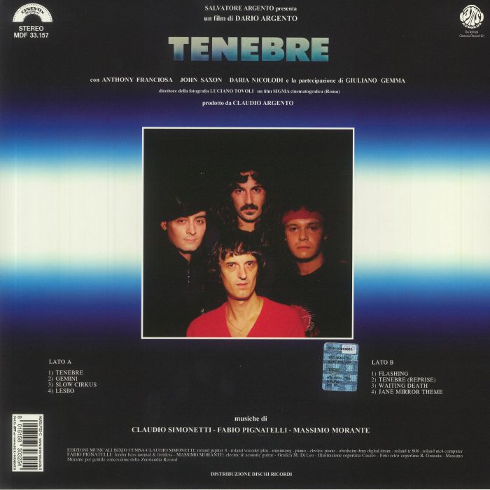 GOBLIN - Tenebre (Soundtrack) Vinyl at Juno Records.