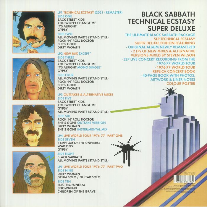 BLACK SABBATH - Technical Ecstasy (Super Deluxe Edition) Vinyl at Juno ...