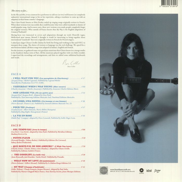 Chiara CIVELLO - Chansons Vinyl at Juno Records.