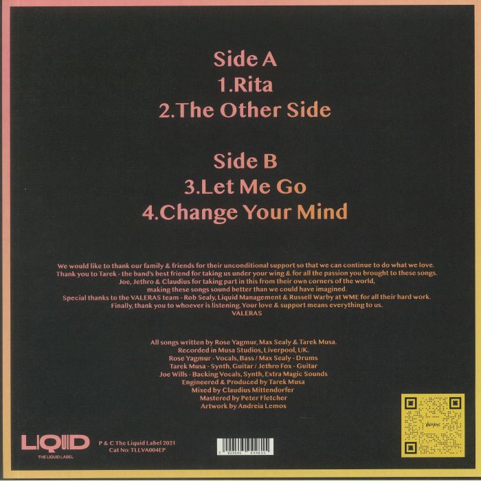 VALERAS - Tell Me Now Vinyl at Juno Records.