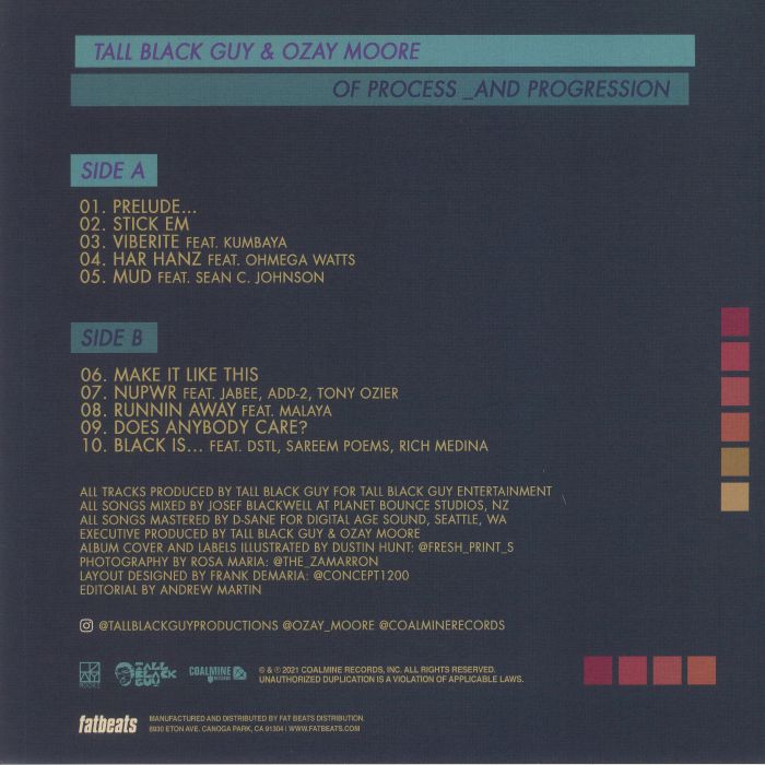 TALL BLACK GUY/OZAY MOORE - Of Process & Progression Vinyl at Juno Records.