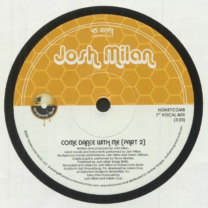 Josh MILAN - Come Dance With Me: Parts 1 & 2 Vinyl at Juno Records.