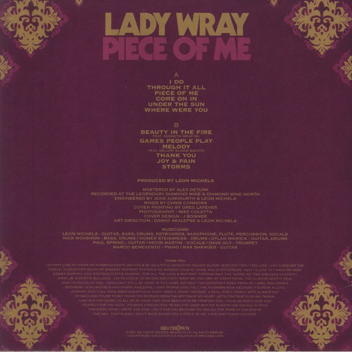LADY WRAY - Piece Of Me Vinyl at Juno Records.