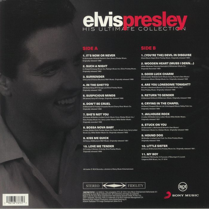 Elvis PRESLEY - His Ultimate Collection Vinyl at Juno Records.