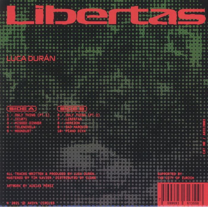 Luca DURAN - Libertas Vinyl at Juno Records.