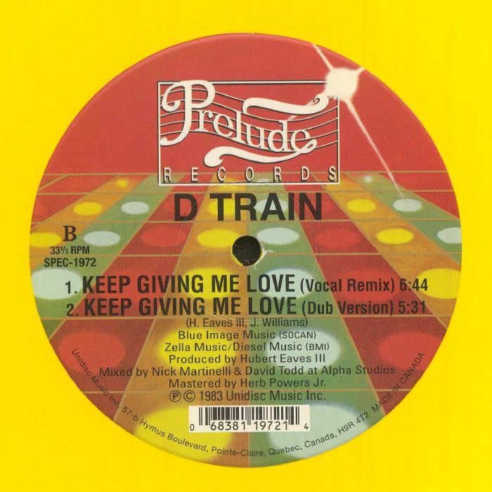 D TRAIN - Keep Giving Me Love Vinyl at Juno Records.