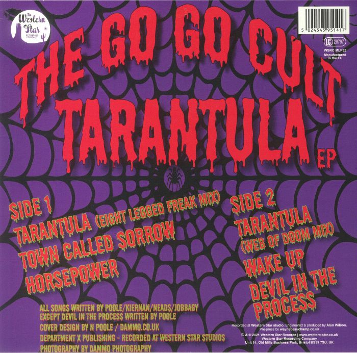 The GO GO CULT - Tarantula EP Vinyl at Juno Records.
