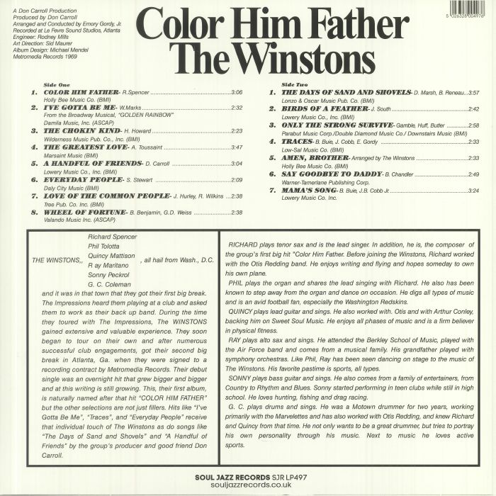 The WINSTONS - Color Him Father (Special Edition) Vinyl at Juno Records.