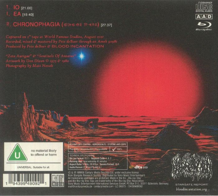 BLOOD INCANTATION - Timewave Zero CD at Juno Records.