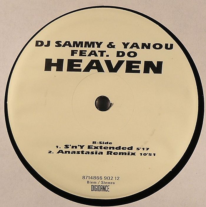 Dj Sammy And Yanou Feat Do Heaven Vinyl At Juno Records