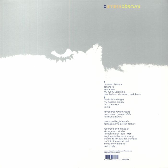 NICO/THE FACTION - Camera Obscura (remastered) (Record Store Day RSD ...