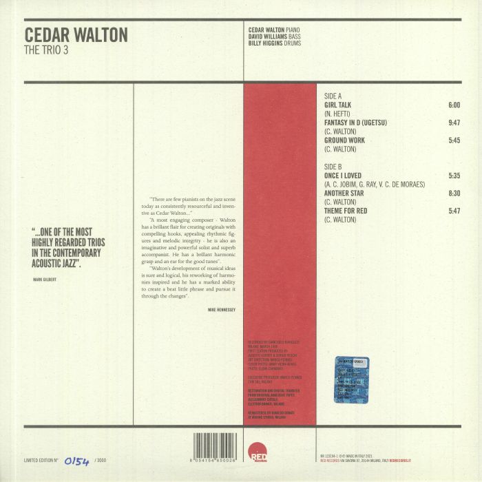 Cedar WALTON - The Trio Vol 3 Vinyl at Juno Records.