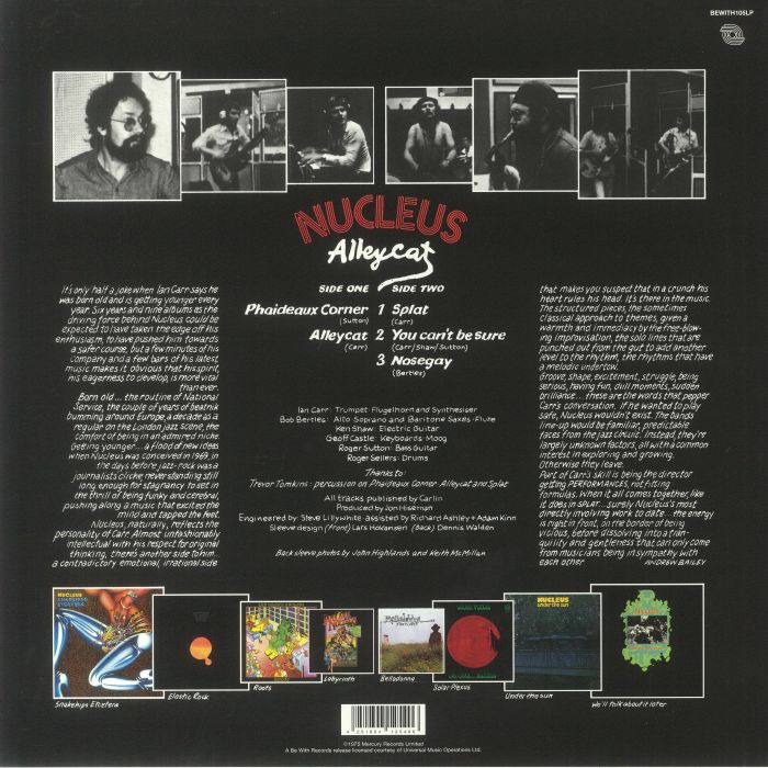 NUCLEUS - Alleycat (reissue) Vinyl at Juno Records.