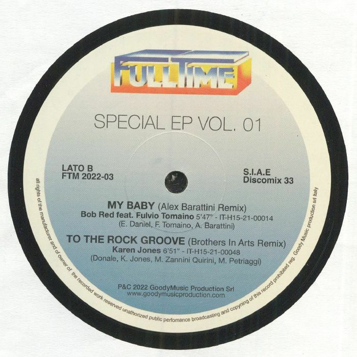 BOB RED/STEFANO CAPASSO/KAREN JONES - Special EP Vol 01 Vinyl at Juno ...