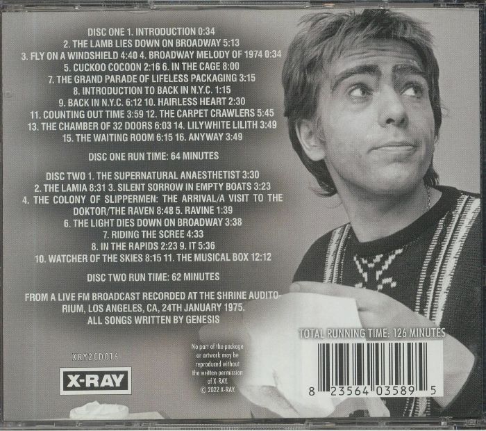 GENESIS - The Shrine Auditorium: Los Angeles 1975 CD at Juno Records.