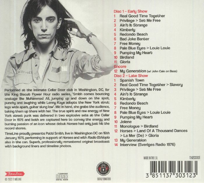 Patti SMITH - Live In Washington DC 76 CD at Juno Records.