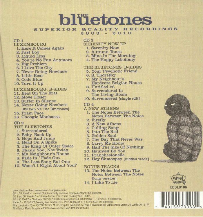 The BLUETONES - Superior Quality Recordings 2003-2010 CD at Juno Records.