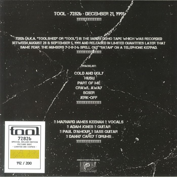 TOOL - 72826 Vinyl at Juno Records.