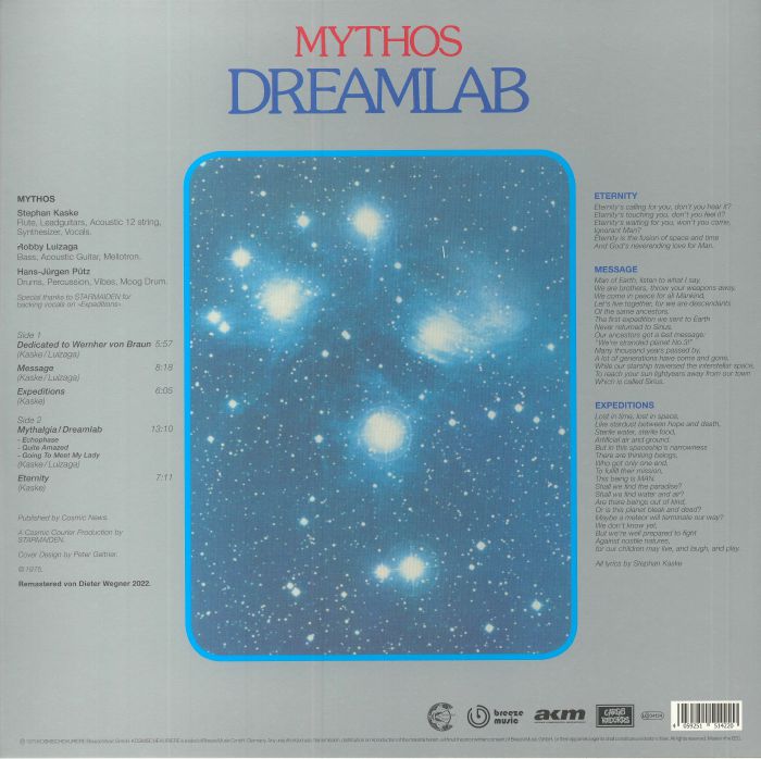 MYTHOS - Dreamlab (reissue) Vinyl at Juno Records.